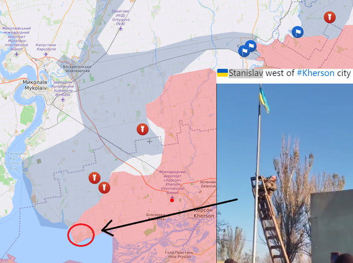 Ukraine liberated Stanislav, Kherson. - 9GAG