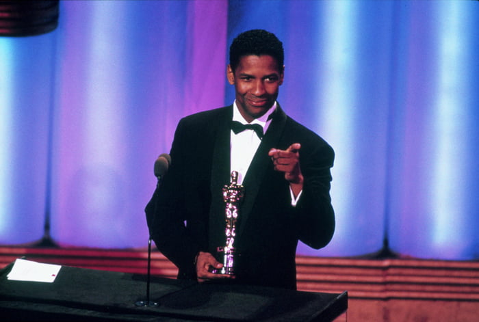 Denzel Washington Wins 1st Oscar for Best Supporting Actor in the film ...