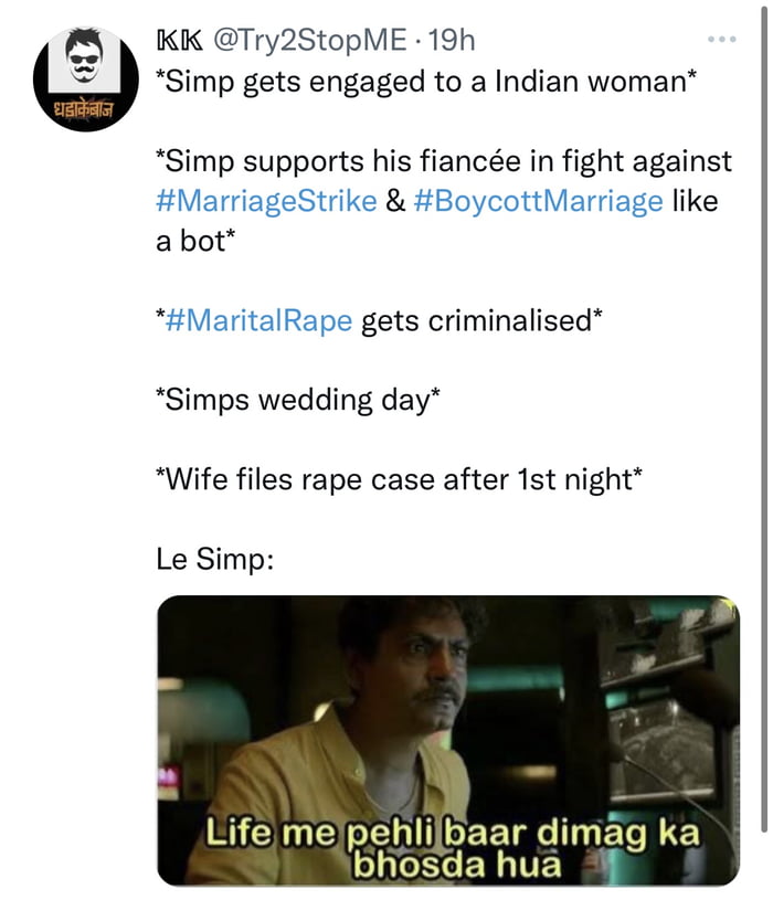 Simp gets married... - 9GAG