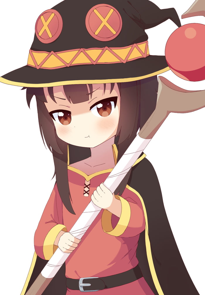 Megumin pout (By 小春ハコ) - 9GAG