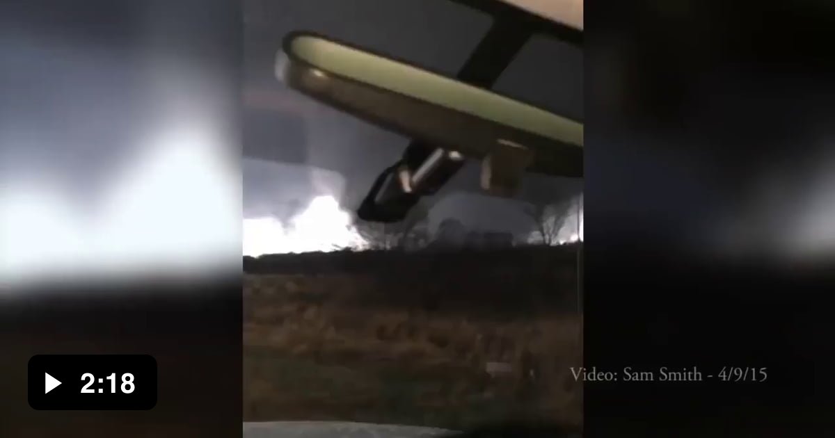 Monstrous EF4 Tornado passes right in front of unfathomably calm dude - 9GAG