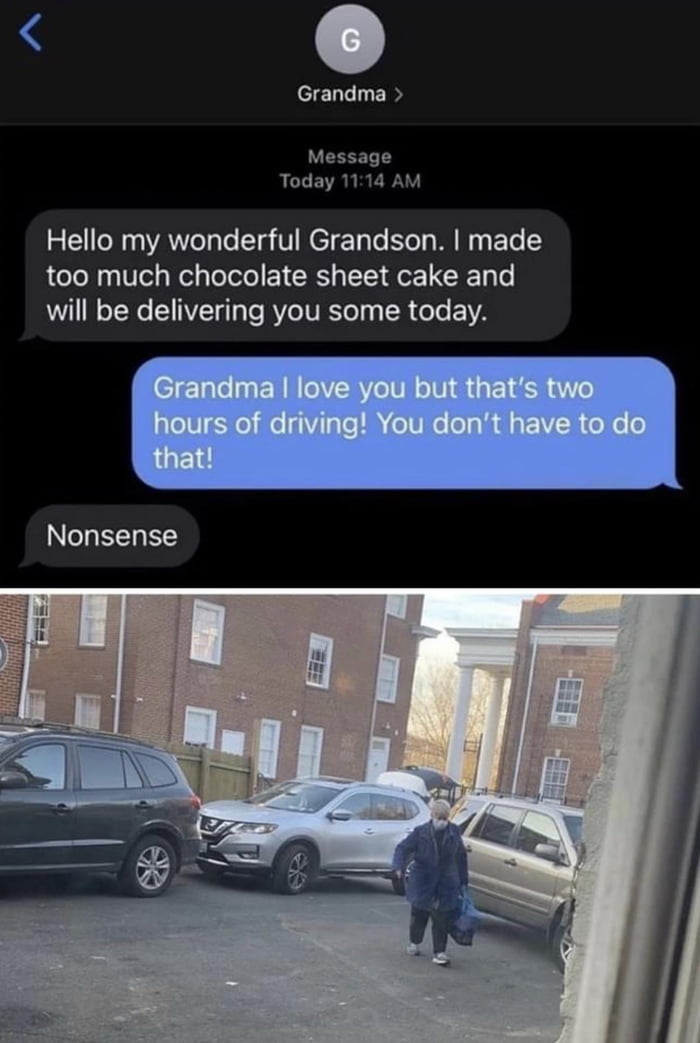 Wholesome Grandma Delivery - 9GAG