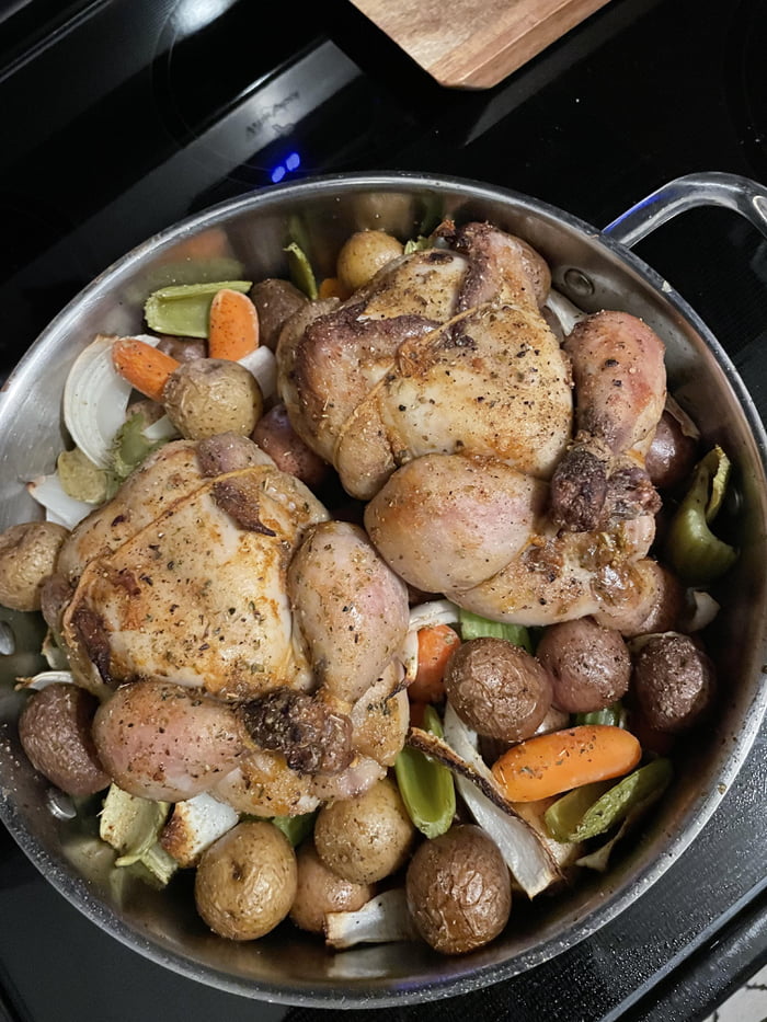 First time cooking Cornish Hens. - 9GAG