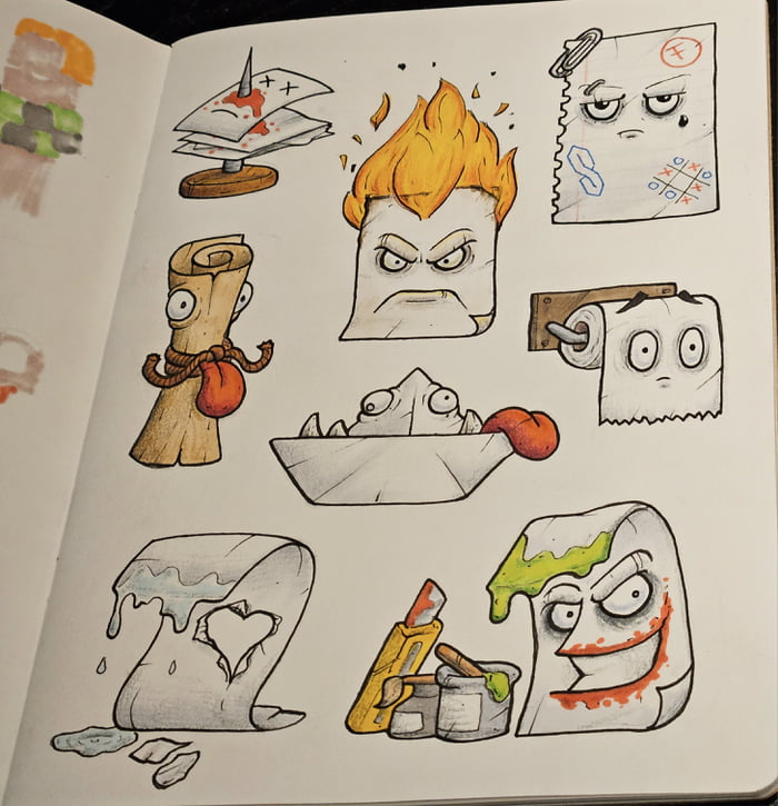 I drew some random papers - 9GAG