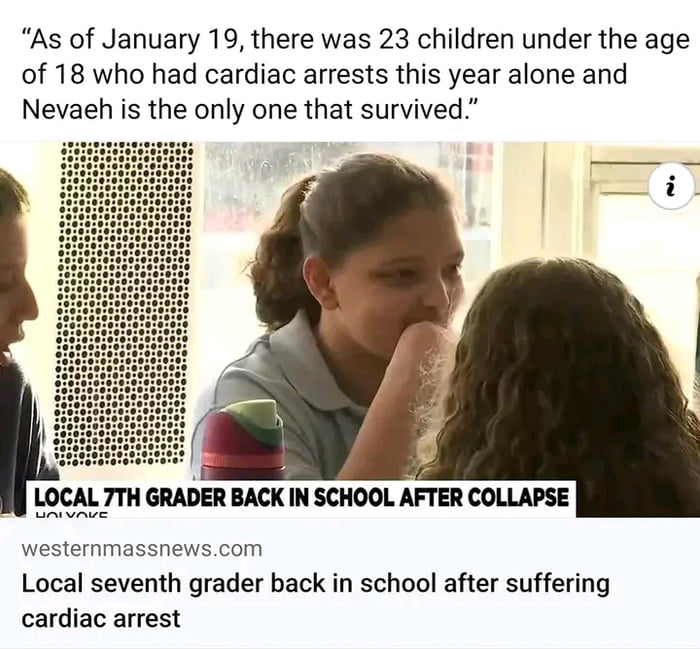 Nose sniffle? Nooooo. Heart attacks in young teens. Normal. - 9GAG