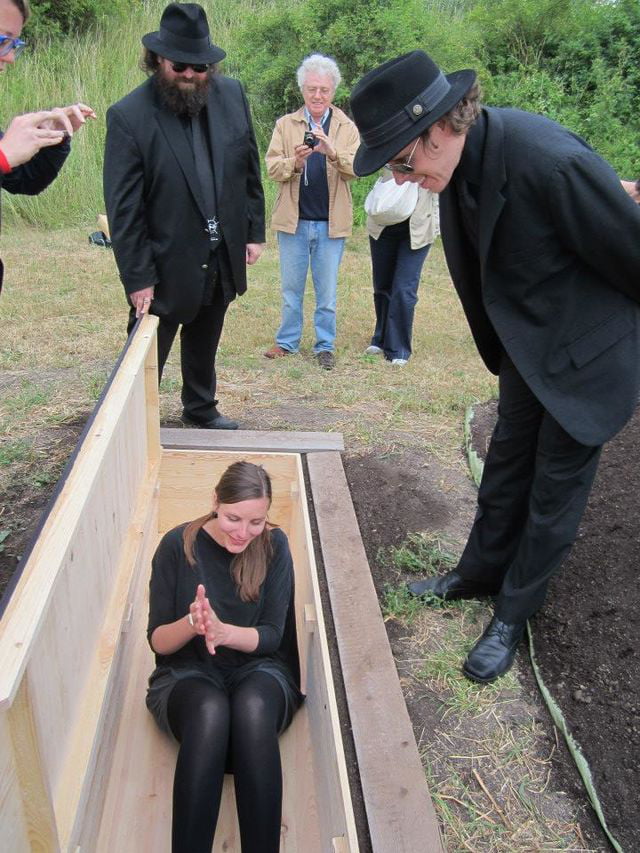 There is a service in Austria where you can pay to get buried alive ...