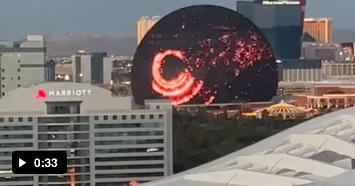 First animation of the MSG Sphere. This is going to be the coolest ...