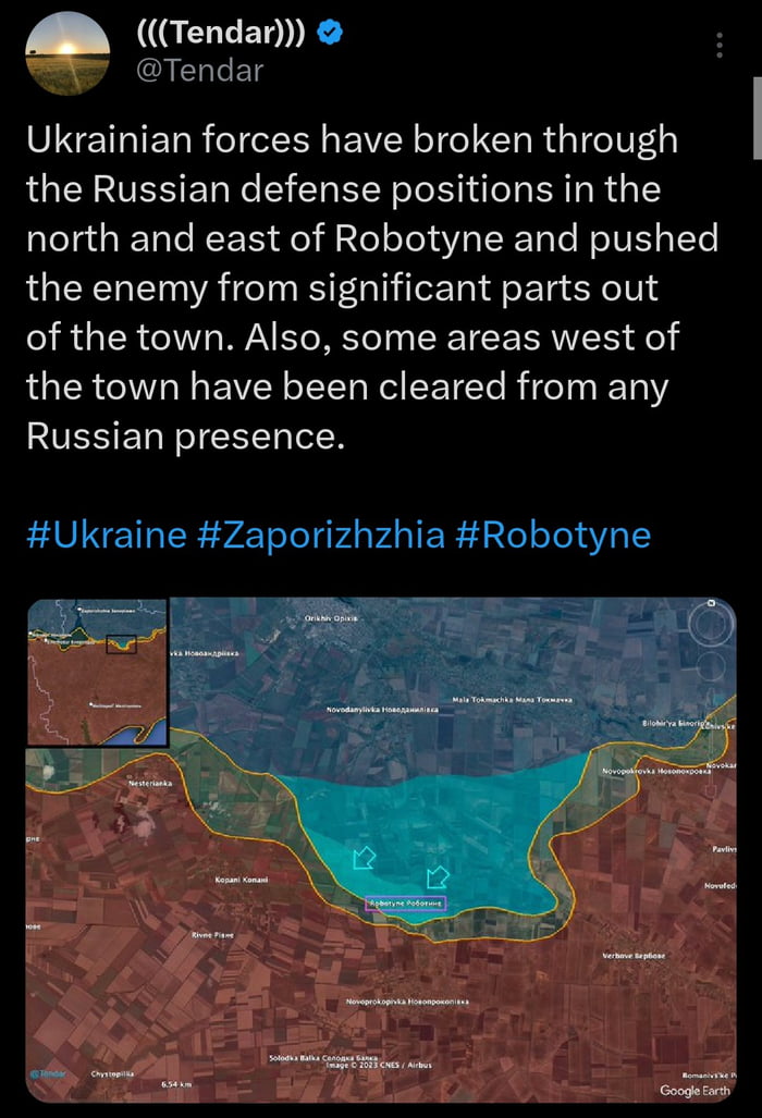 ISW map with RU fortifications for comparison in comments. - 9GAG