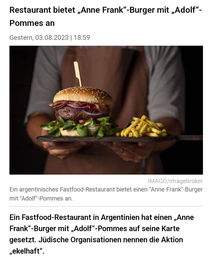 Immer diese Leute die alles sofort ekelhaft nennen ohne es wenigstens vorher probiert zu haben ...