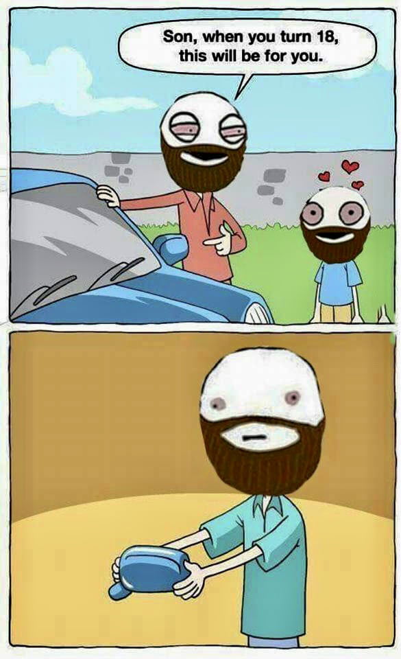 Dad's promiss - 9GAG