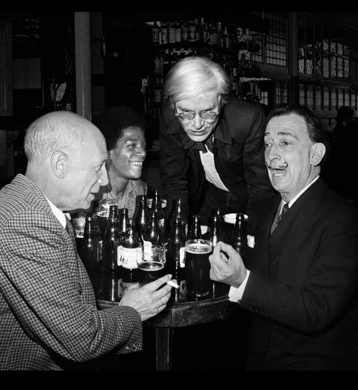 Picasso, Basquiat, Warhol, Dalí, and tons of alcohol - 9GAG