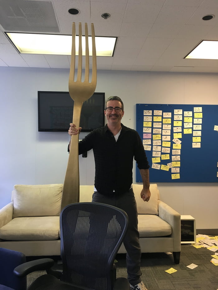 "When you come to a fork in the road, take it" - John Oliver - 9GAG