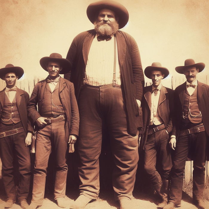 Big foot Jack, tallest man in wild west - 9GAG