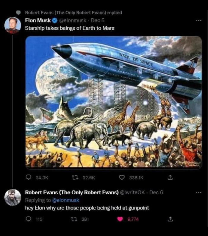 What’s with the pointing of the guns Elon? - 9GAG