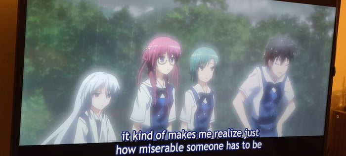 Few months ago I asked 9gag. What's the survival anime where a bus fell ...