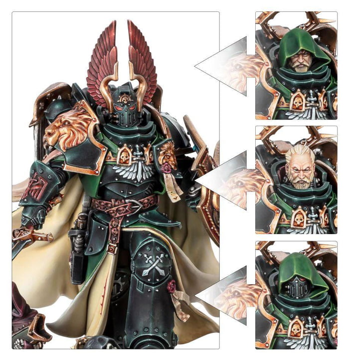 Do all primarch models come with multiple head options or is it just ...