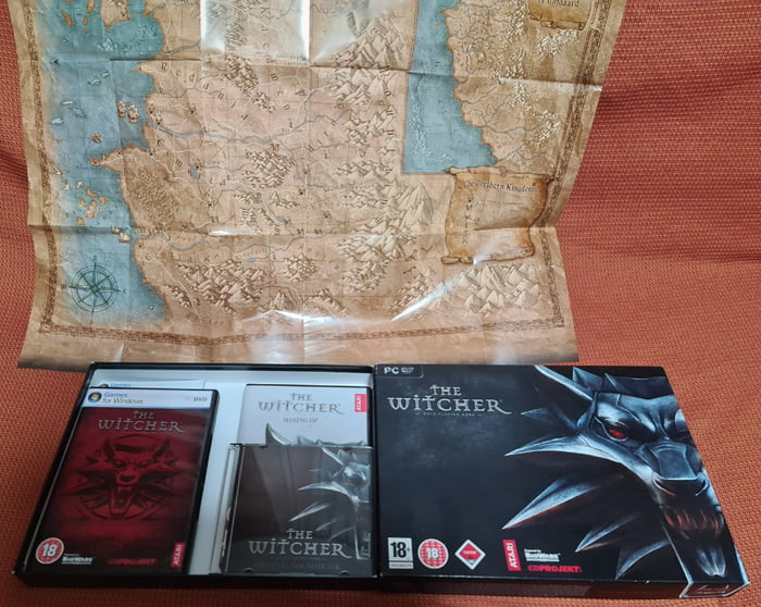 Original The Witcher game from 2007 with map Plus making of plus ...