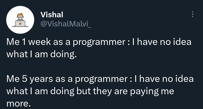 5 years as a programmer - 9GAG