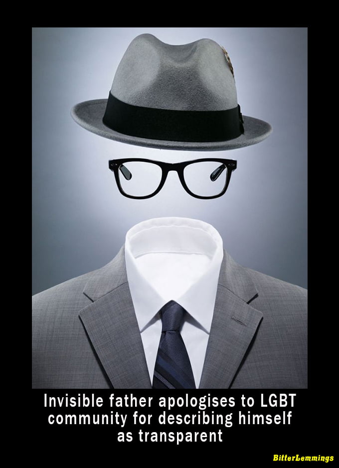 Transparent apologies. - 9GAG