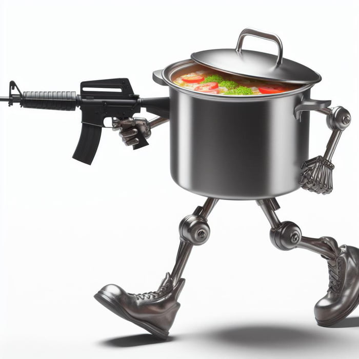 Terminator pot, he makes good soup - 9GAG