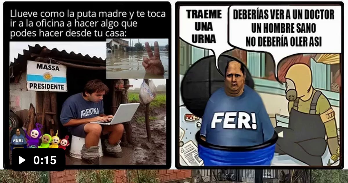 Llueve en el conurbano feudal con gente común que veranea todos los ...