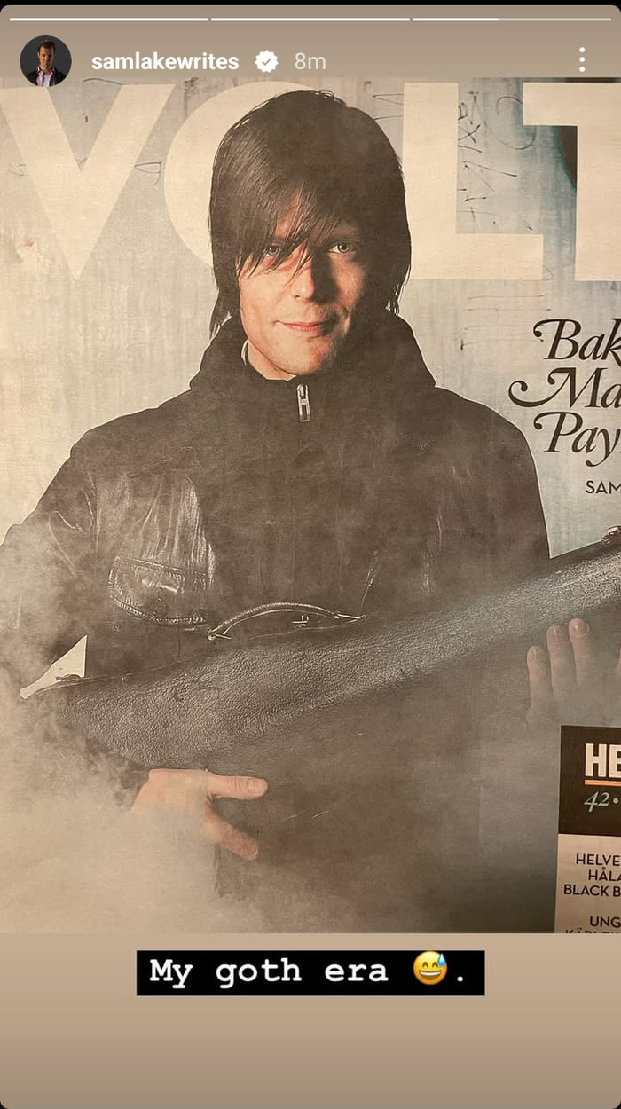 Same lake in his goth era.. Imagine if this is what max payne looked like - 9GAG