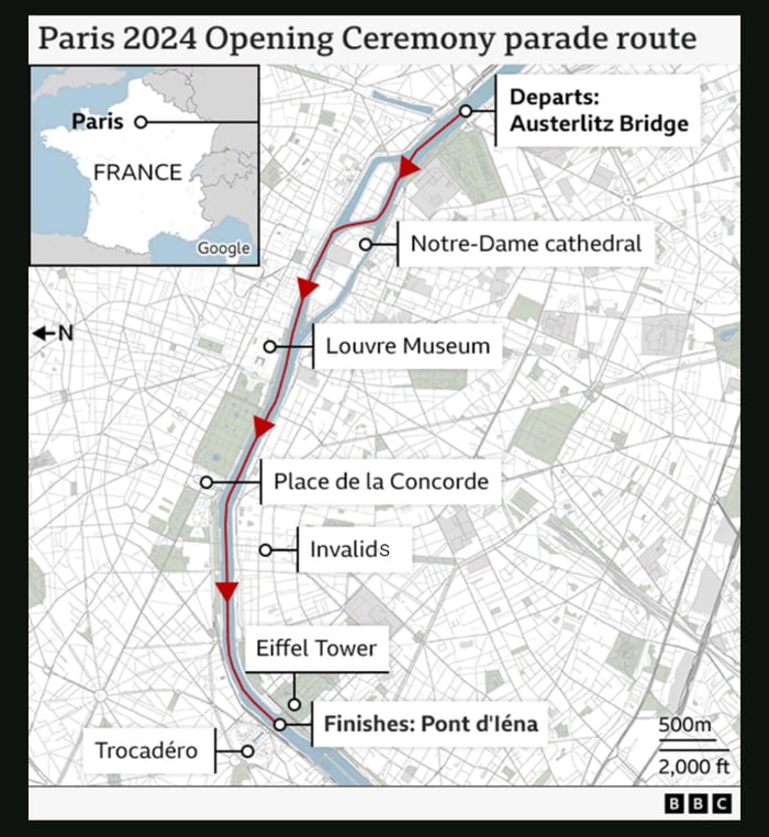 Paris Special Olympics parade route already published! - 9GAG