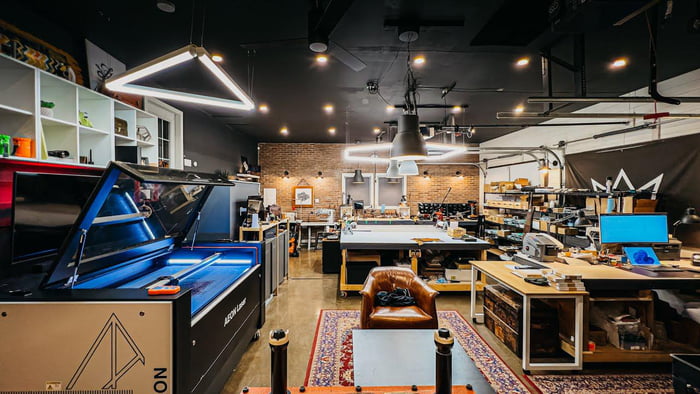 The workshop of the average DIY guy who is about to show you how to ...