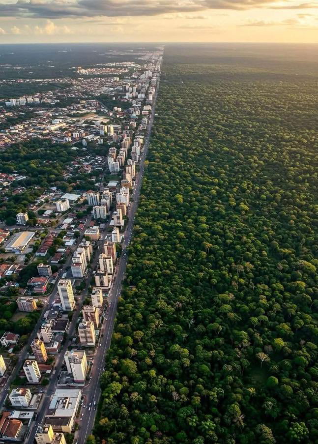 In the heart of Brazil, there is a place where civilization suddenly ...