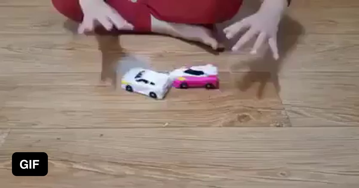 Toy cars get into a bad crash - 9GAG