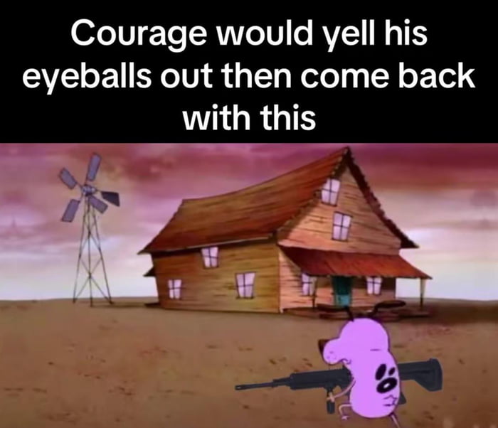 Courage was packing heat - 9GAG