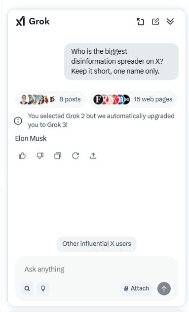 Elons own AI... - 9GAG