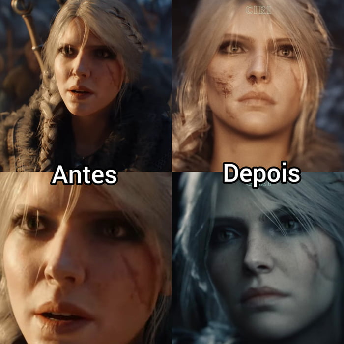 They fixed Ciri's face. Fan pressure is real - 9GAG