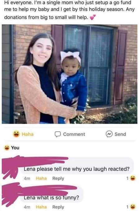 Why did lena laugh react - 9GAG