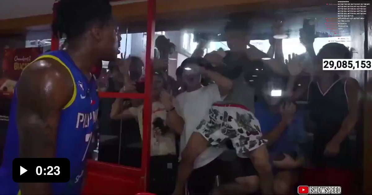 Ishowspeed got stuck in a Filipino restaurant during his visit in ...