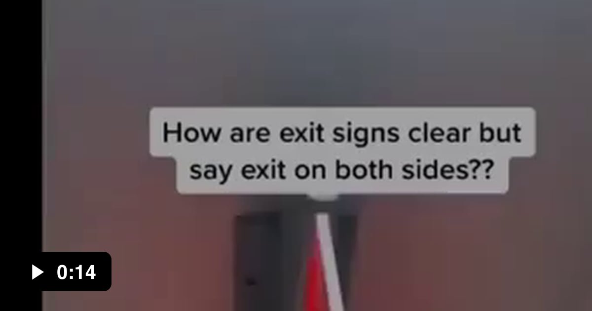 Double sided exit explained - 9GAG