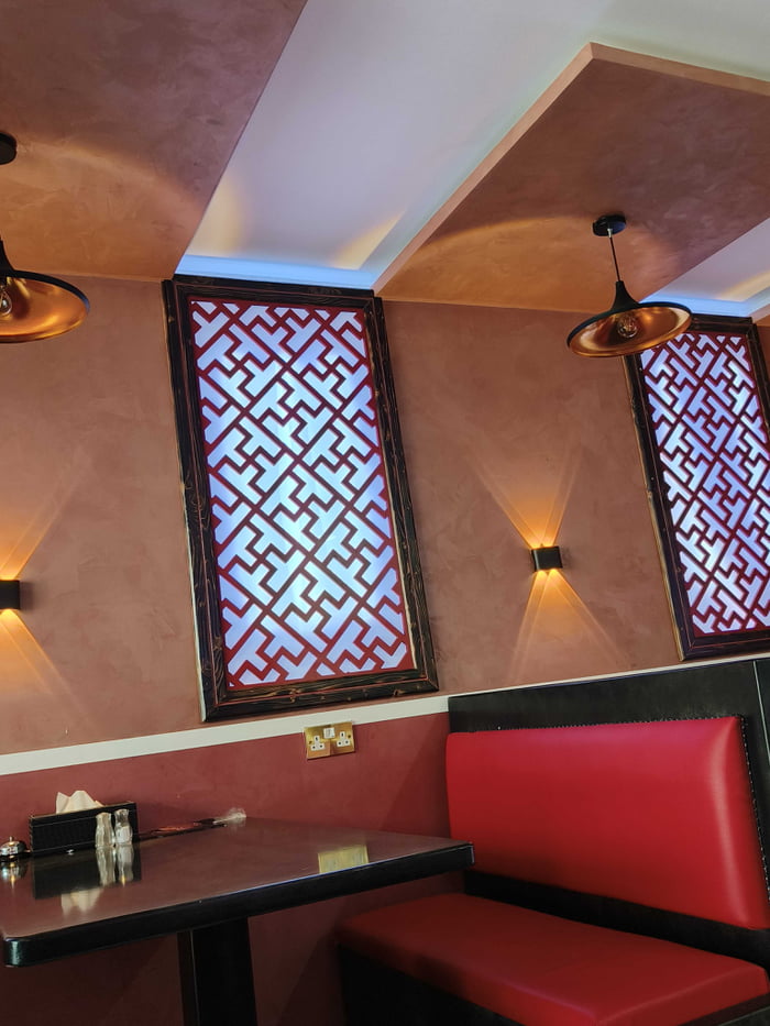 The red compliments the white so well.. interesting colors and design .. - 9GAG