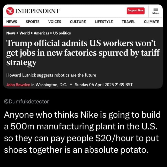 Tariffs Won’t Help... - 9GAG