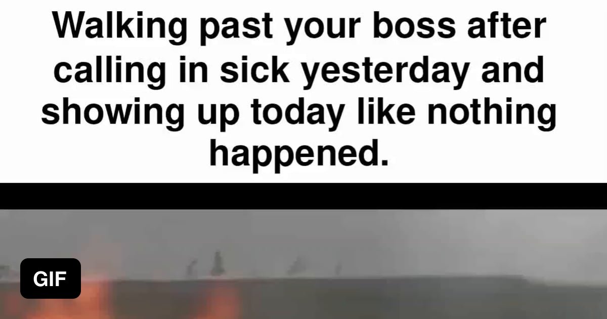 Boss: Feeling better? Me: Who’s sick? - 9GAG