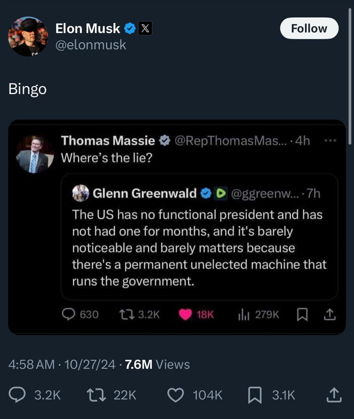 Elon has gone full conspiracy - 9GAG