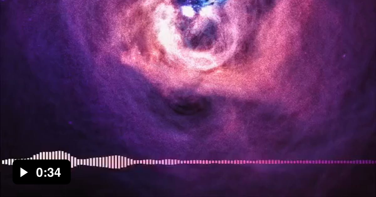 This is how the pressure waves in black hole sounds like. NASA's ...