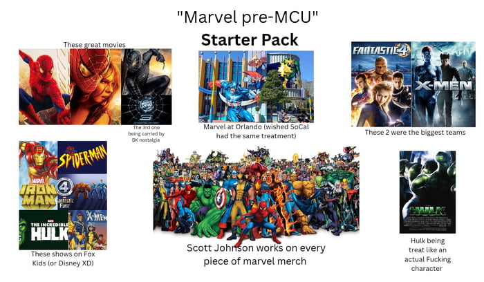 "Marvel pre-MCU" Starter pack - 9GAG
