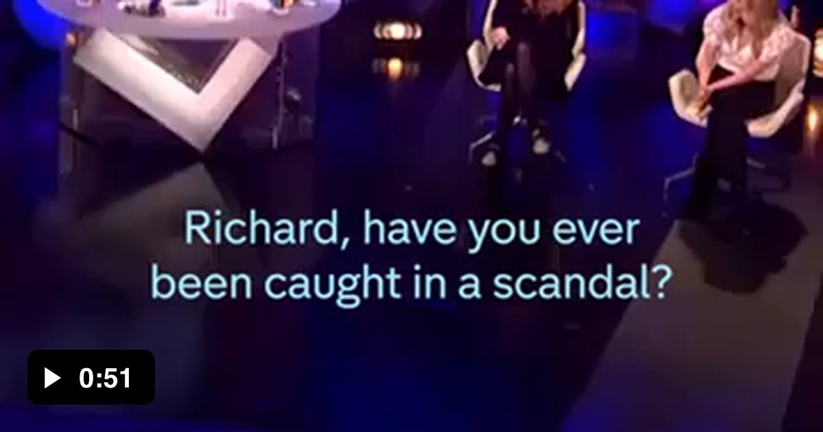 "Richard, have you ever been caught in a scandal?" - 9GAG