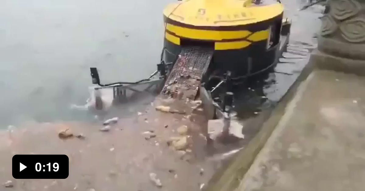 This river cleaning device - 9GAG
