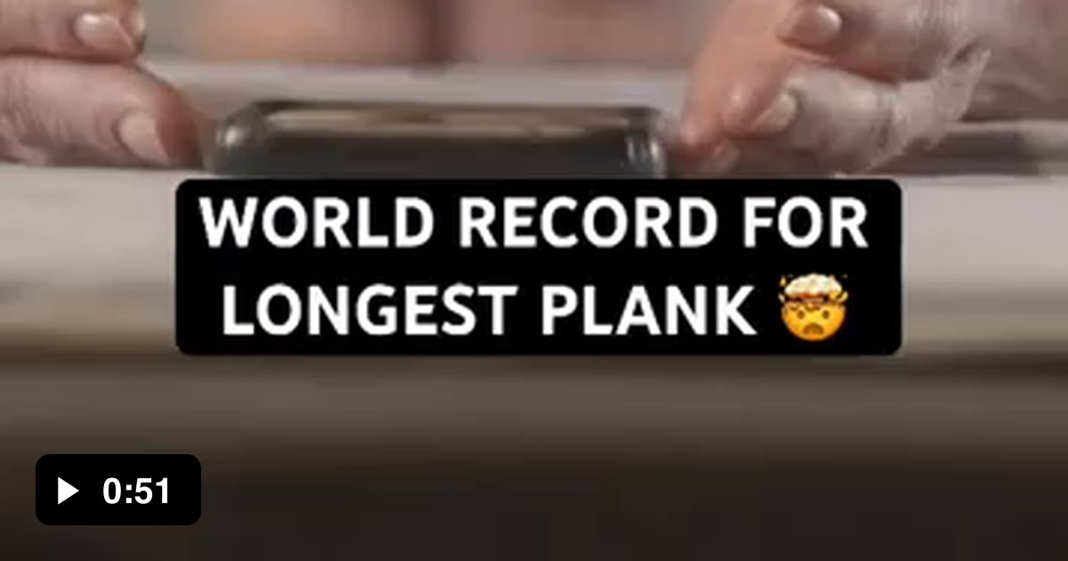 DonnaJean Wilde’s 4:30:11 plank sets new female world record 🤯 - 9GAG