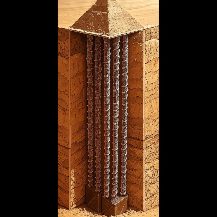 So this is the actual size of what was discovered beneath the pyramids. Don't these look sort of ...