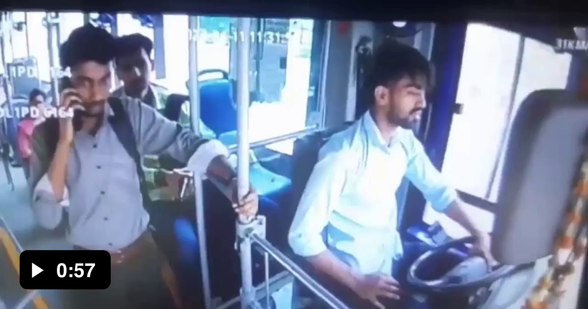 Bus Cam Catches Driver Dozing off - 9GAG