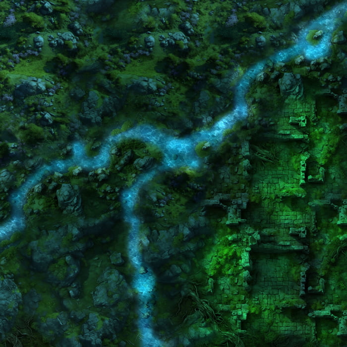 DnD Battle/Encounter Map - I recently came across these new assets ...