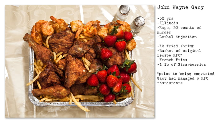 Imagine this: you're on death row and time has come. choose your last ...