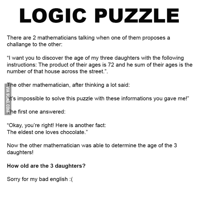 Logic Puzzle 9GAG